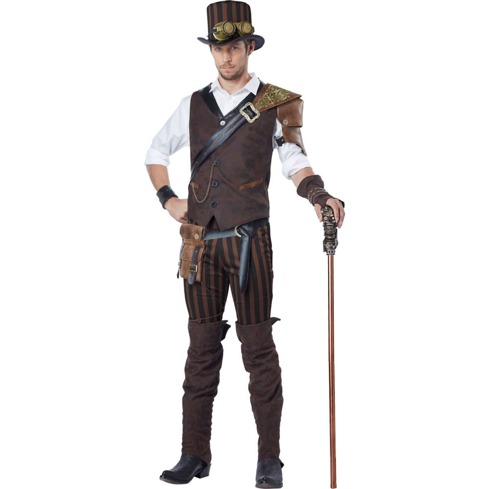 Men's Steampunk Adventurer Halloween Costume - Walmart.com - Walmart.com