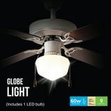 Free Shipping! Mainstays 42 inch Downrod Ceiling Fan with Light Kit ...