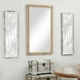 DecMode Brown Bohemian Wood Rectangular Wall Mirror, 28"W x 48"H with ...