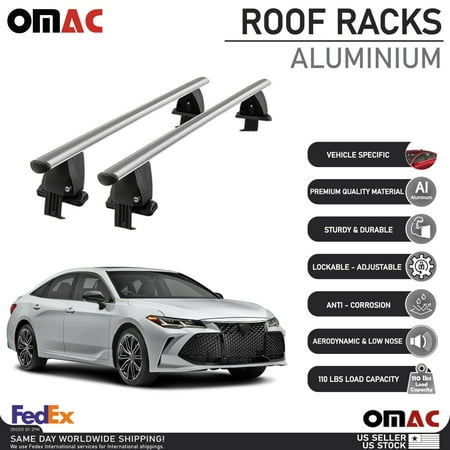 Smooth Roof Rack For Toyota Avalon 2019-2022 Rails Cross Bar Luggage ...