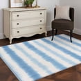 Area Rug 3x5ft Vertical Halation Blue White Striped Area Rugs Washable ...