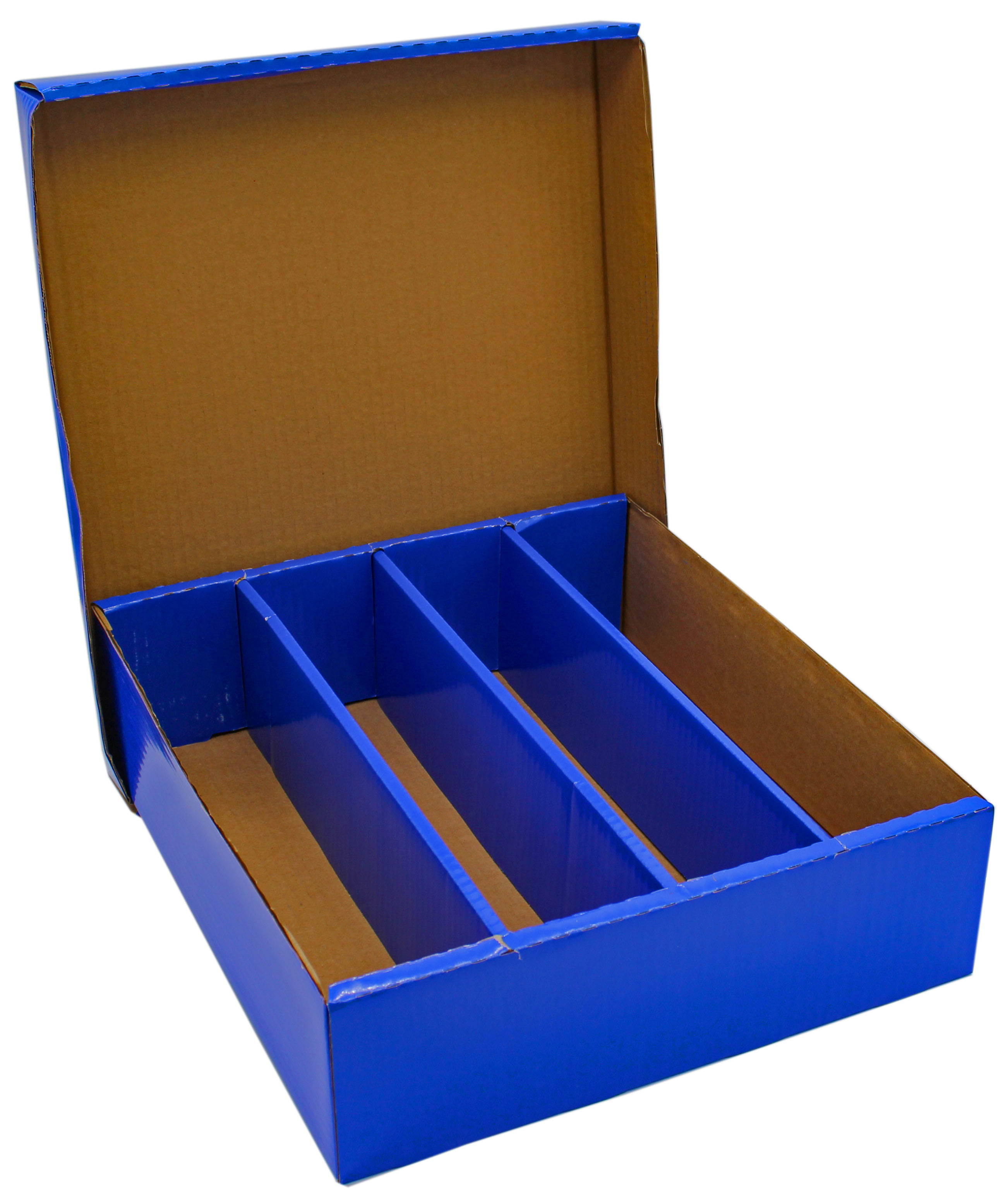 Troll 3200ct High Gloss Blue Card Storage Box With Dividers For Card Games And Sports Cards Troll 3200ct High Gloss Blue Card Storage Box With Dividers For Card Games And Sports Cards