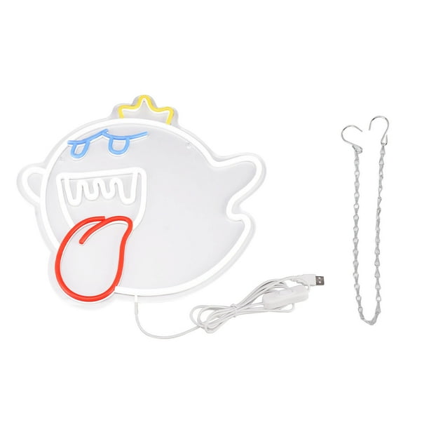 LED Neon Sign, Safe Neon Sign Transparent Acrylic Ghost Appearance ...