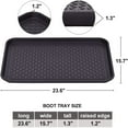 Penck 2 Pack Boot Tray, 24x16 inches, Multi-Purpose Plastic Shoe Mat ...