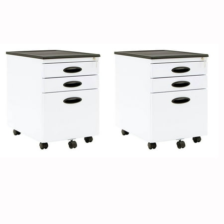 Calico Designs Home Office Furniture Storage 3 Drawer File Cabinet ...