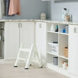 Rubbermaid EZ Step Folding 2-Step Stool, White - Walmart.com