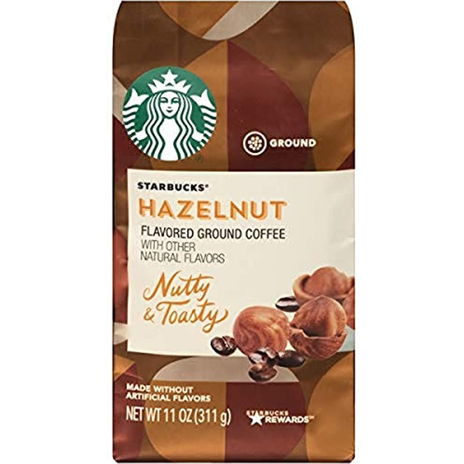 Starbucks Flavored Ground Coffee, Hazelnut, 11 Oz - Walmart.com