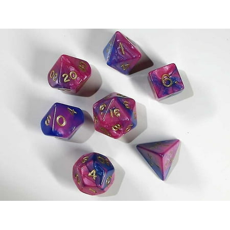 Toxic Polydice Set - Acid (purple/blue) - 7 Standard Sized Dice For Dd ...
