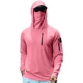 BRANROY Men's Multifunctional Sun Hoodie - Zipper Velcro Hooded Mask ...