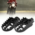 2X Black Motorcycle Foot Pegs Pedal Pad Footrest Left + Right Bolt ...