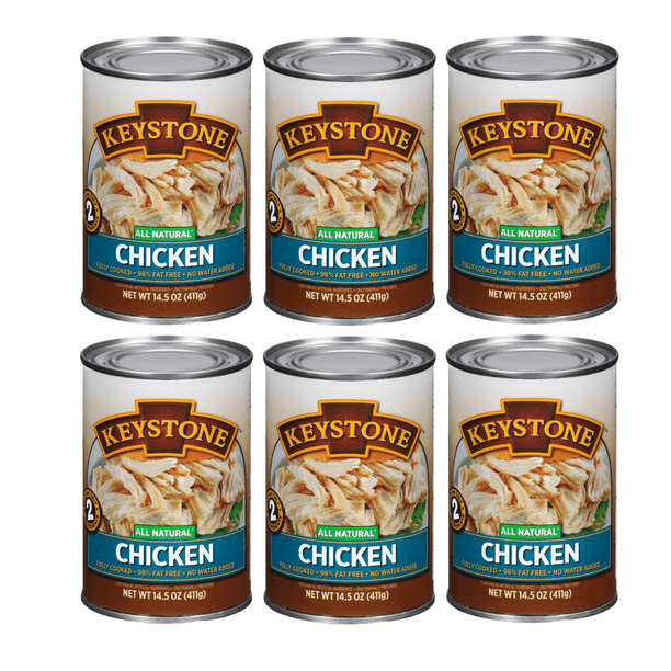 (12 Pack) Keystone All Natural Chicken 14.5 oz Can Emergency Survival ...