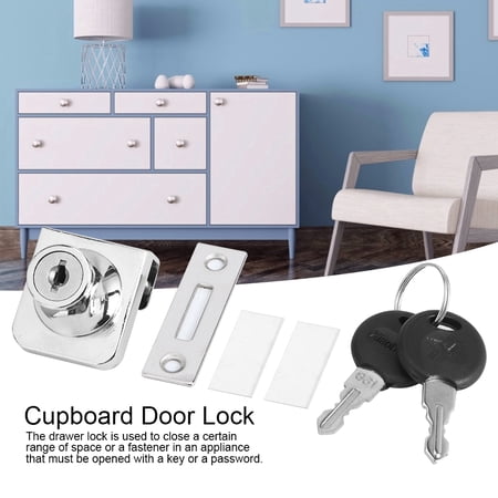 Domqga Display Cabinet Lock,Drawer Door Locks,Zinc Alloy Double Glass ...