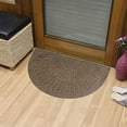 "Durable Half Round Rubber Doormat, Indoor/Outdoor, Non Slip, 18"" x 30 ...