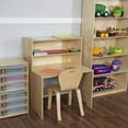 RRI Goods Kids Writing Desk, Computer Table with Hutch, Natural ...