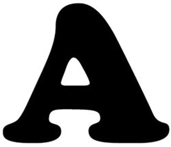 Iron-On Letters .75" Cooper-Black - Walmart.com