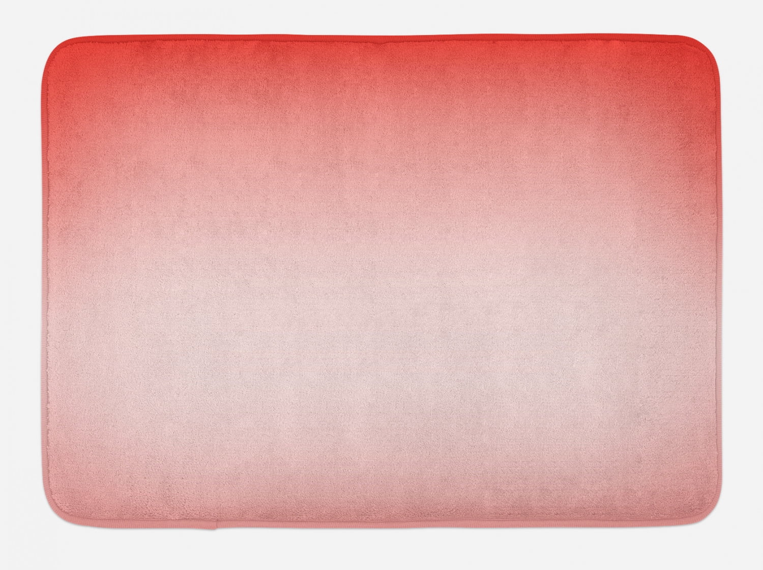 Peach Bath Mat, Abstract Ombre Composition in Feminine Colors with ...
