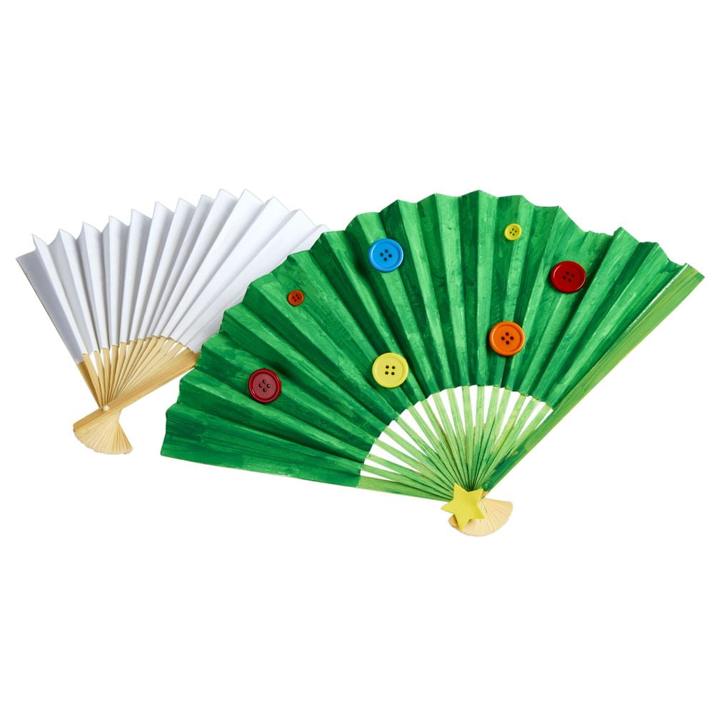 Colorations? Fantastic Blank Paper Fans - Set of 12 - Walmart.com