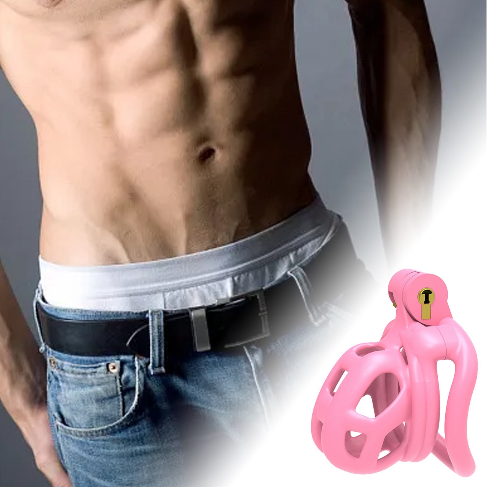 Male Cage Device Resin Cage Male Cage Cage 2.0 Male Device With 4 Rings ...