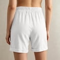 Cheytotty Women's Linen Shorts, High Waist Loose Straight Leg, Solid ...
