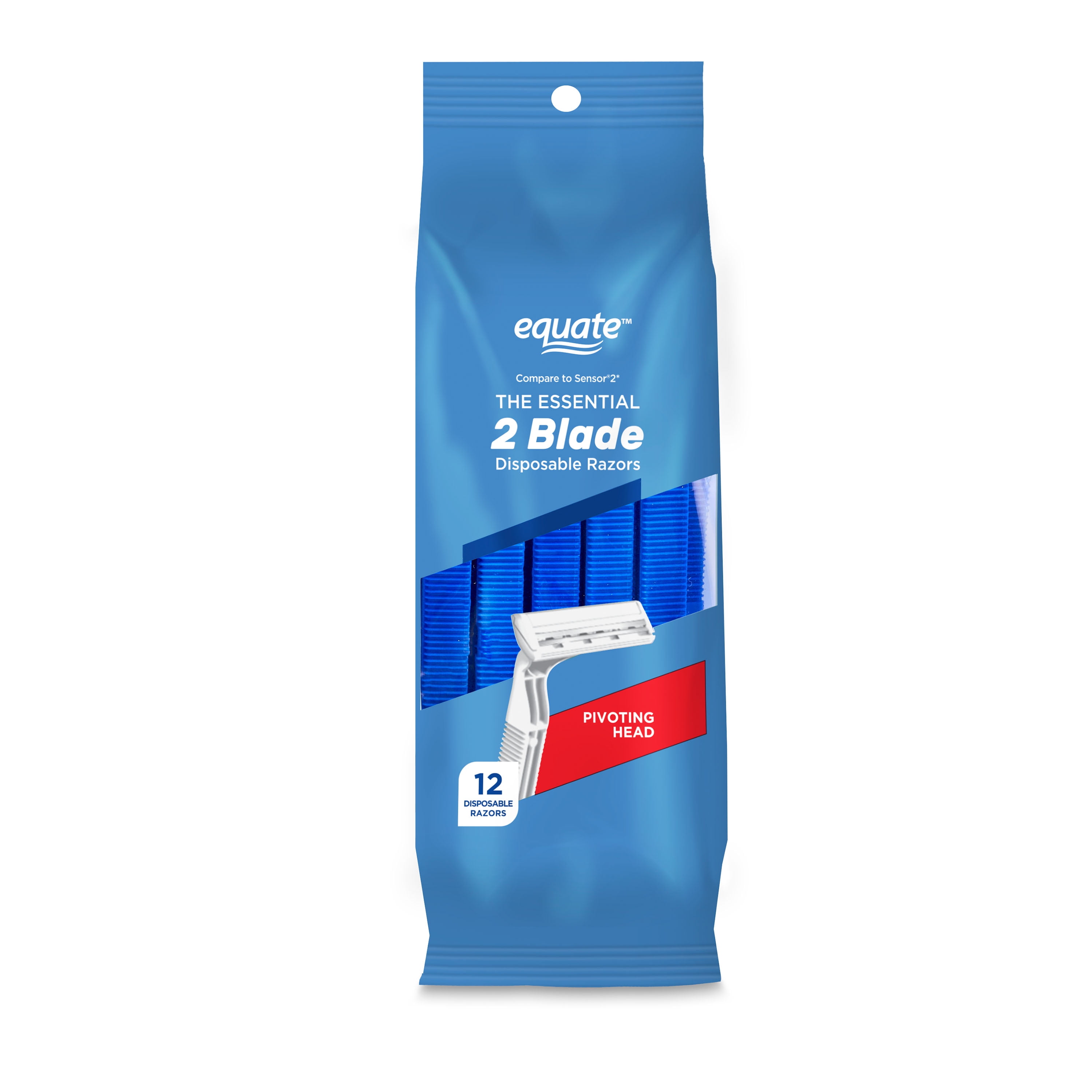 Equate The Essential 2 Blade Disposable Razors, 12 Count - Walmart.com