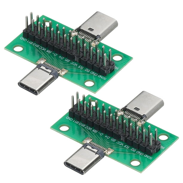2pcs Type C Male to Female USB 3.1 Test PCB Board Adapter Double Sided ...