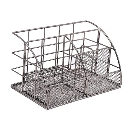 Desk Organiser with Drawer, Multi-Use Metal Desktop Organizer, Office ...