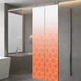 Morocco Orange Window Privacy Film, Modern Geometric Gradient Simple ...