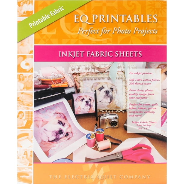 Eq Inkjet Printable Cotton Basic Fabric Sheets 8.5"X11"-6/Pkg - Walmart.ca