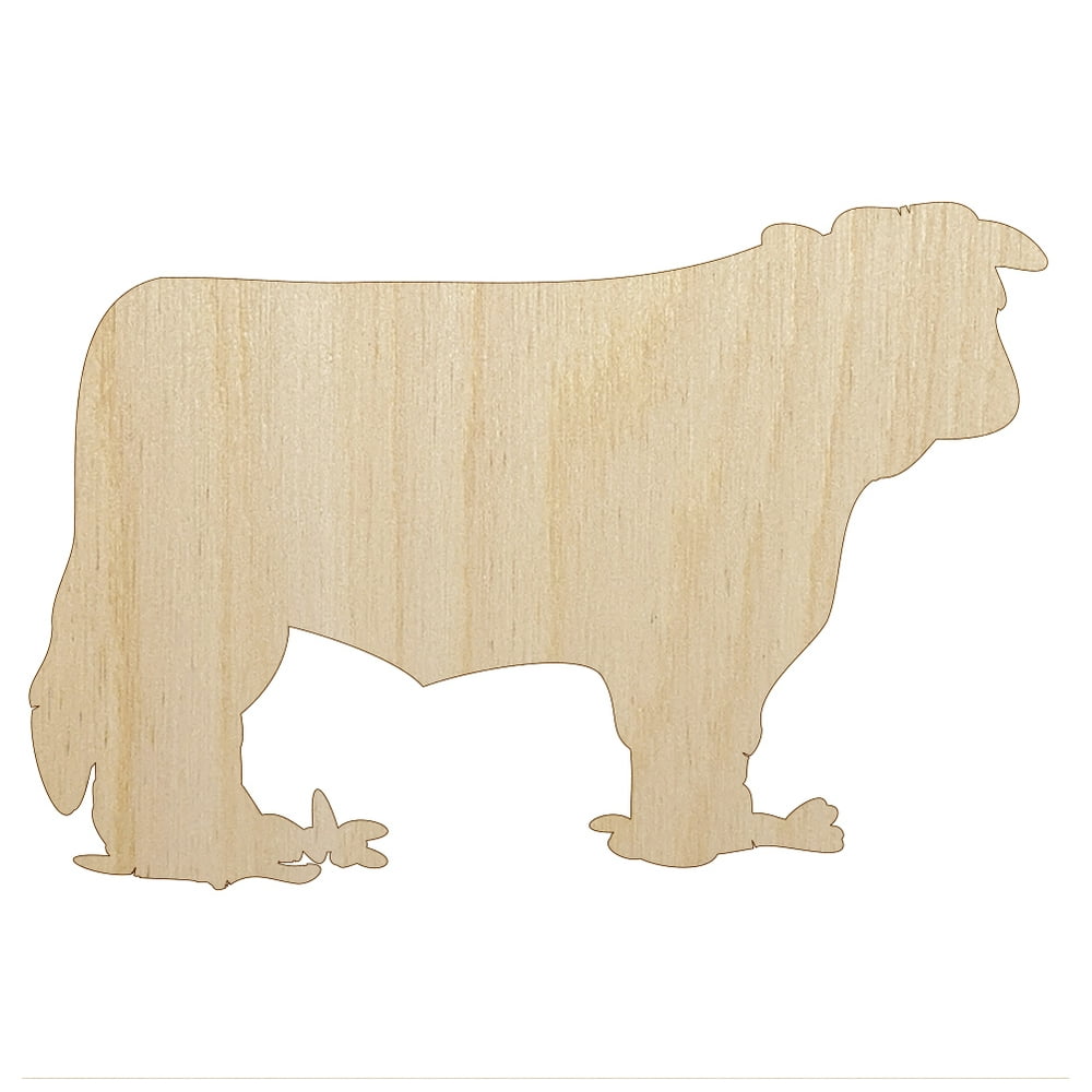 Hereford Cow Solid Wood Shape Unfinished Piece Cutout Craft DIY ...