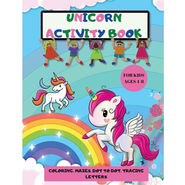 Unicorn Activity Book : Amazing Fun and Educational Workbook Of ...