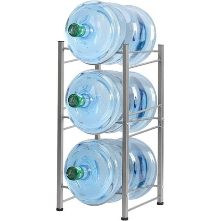 Water Cooler Jug Rack 5 Gallon Water Jug Holder 3 Tier Detachable Heavy ...