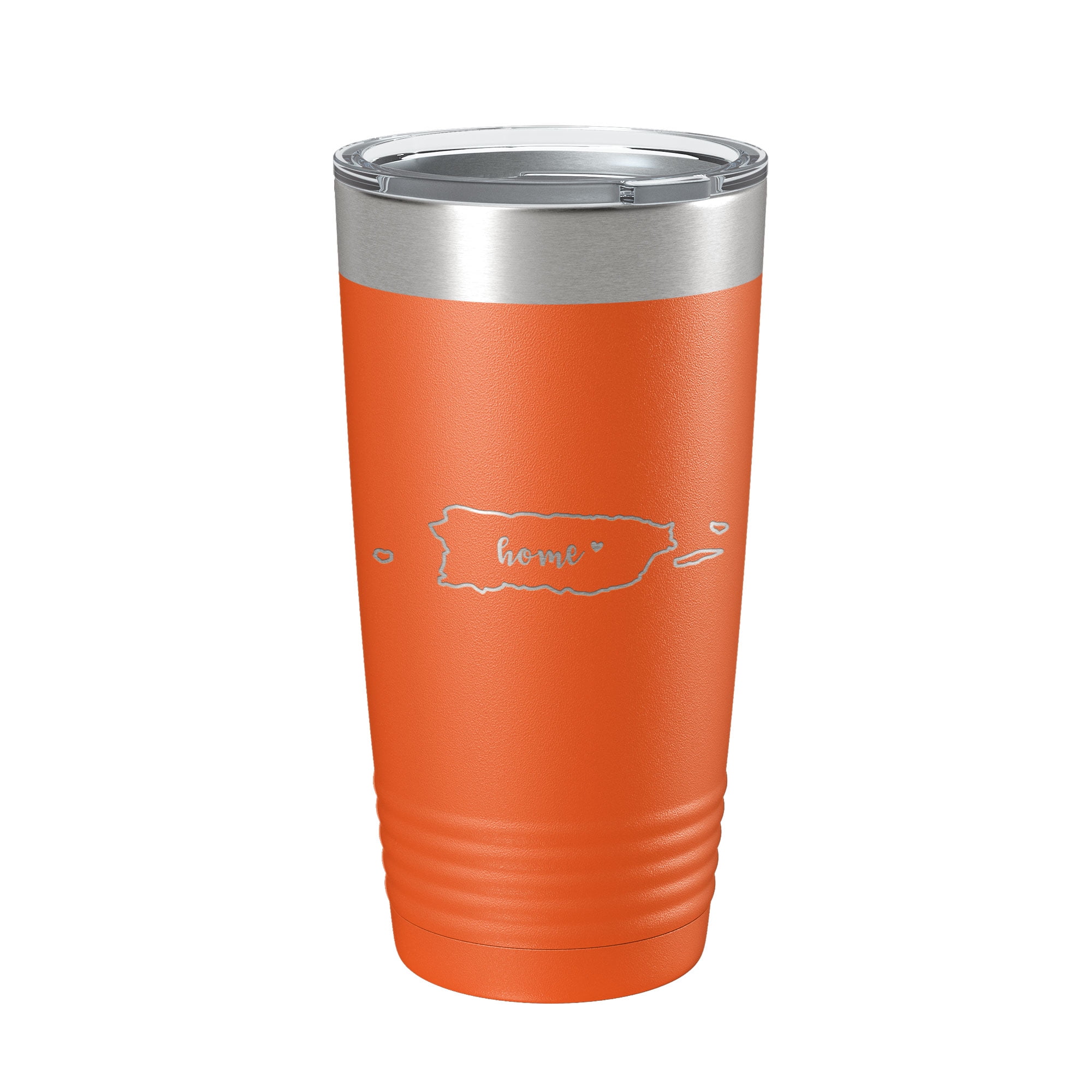 Puerto Rico Tumbler Home State Travel Mug Insulated Laser Engraved Map ...