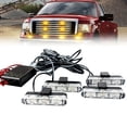 4pcs LED Grille Decorative Lights | Universal Car Network Light DC 12V ...