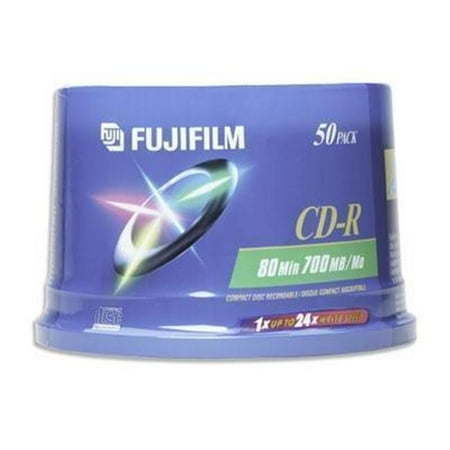 Fuji CD-R 50PK -25307211 - 50Pk Cd-R 80Min 48X Spindle White Inkjet ...