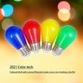 24-Pack Outdoor S14 Colored LED String Light Bulbs, E26 1W ...