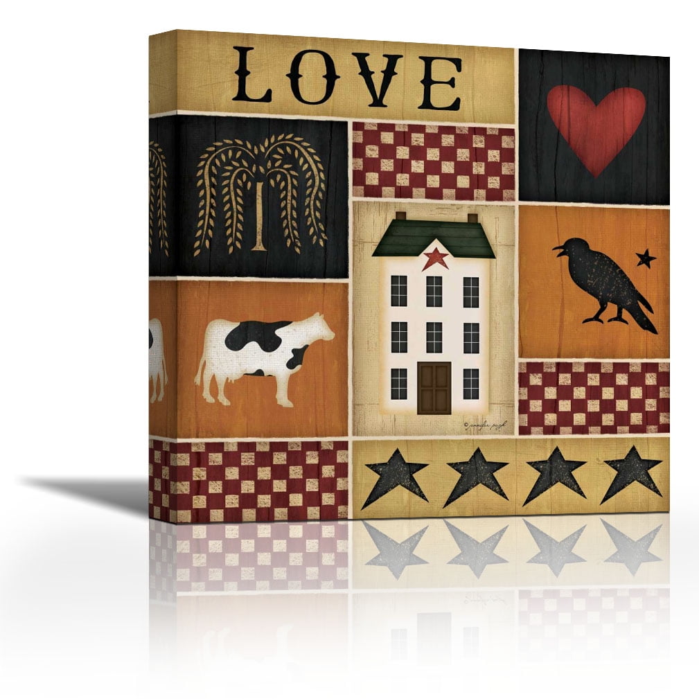 Primitive Collage II - Contemporary Fine Art Giclee on Canvas Gallery ...