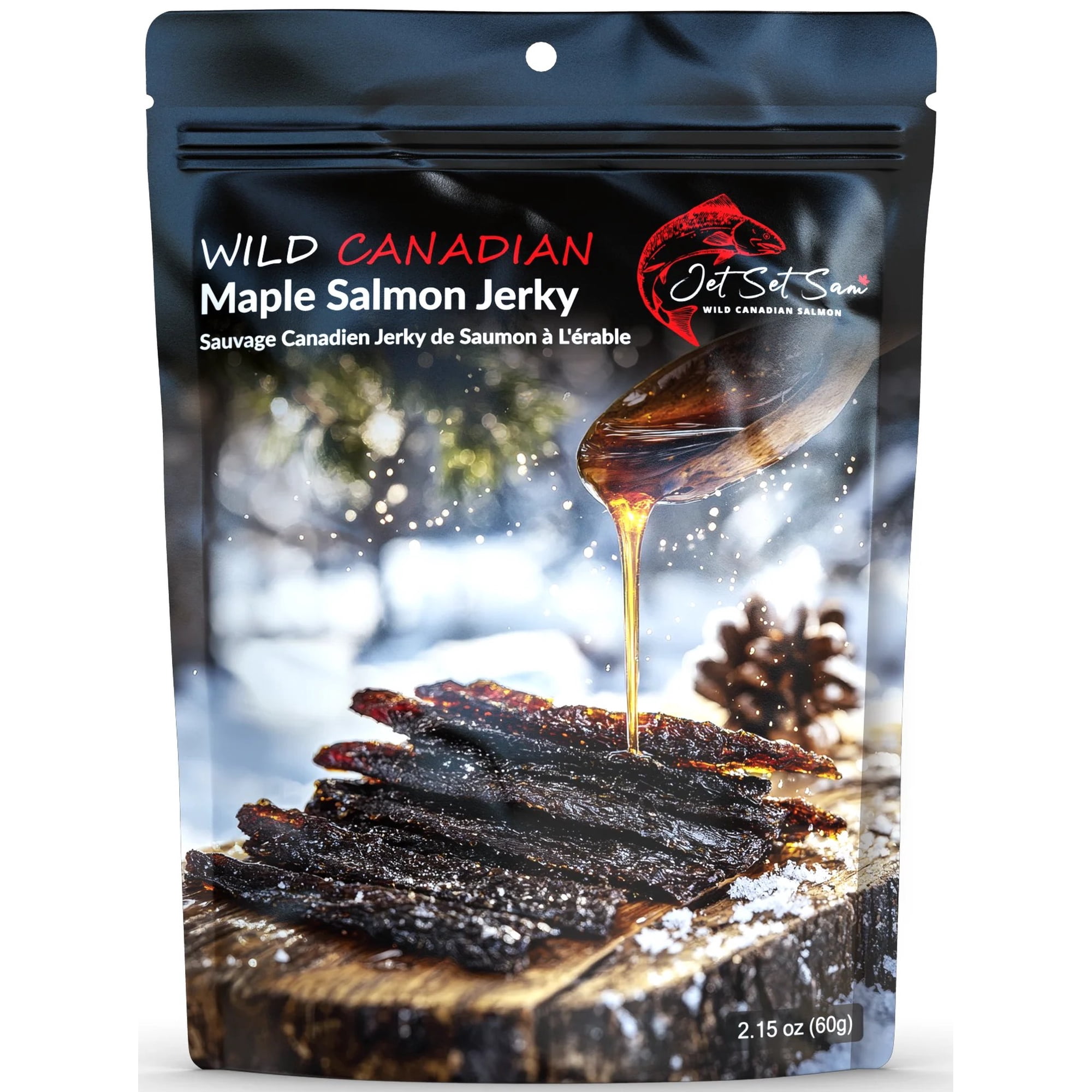 Click here for Jet Set Sam Wild Canadian Smoked Salmon Jerky 2 Pa... prices