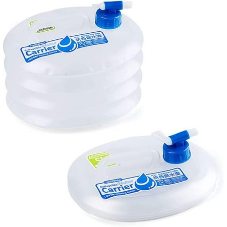 Water Carrier Camping Water Bucket Carrier Collapsible Plastic Water ...