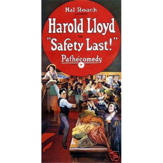 Hot Stuff Enterprise 6674-12x18-LM Safety Last Harold Lloyd Poster 12in ...