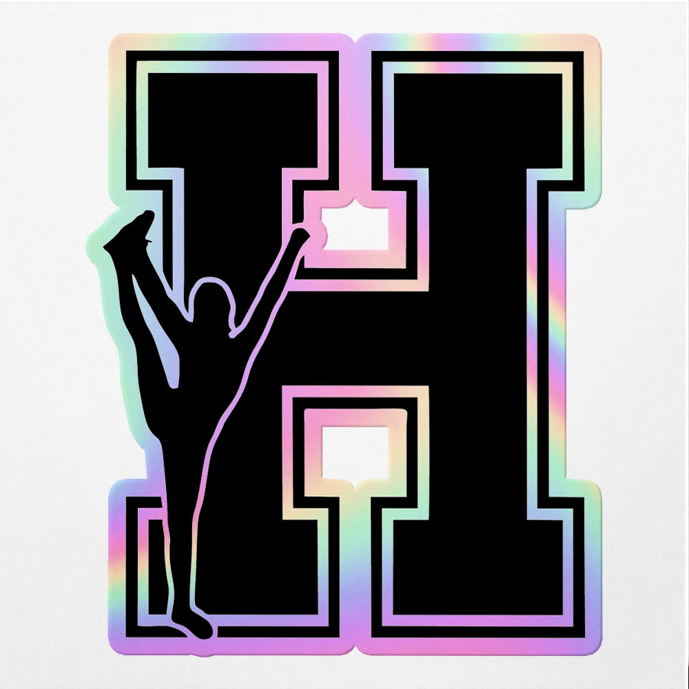 Vinyl Stickers Decals Of H Cheerleader - Apply On Any Smooth Surfaces ...