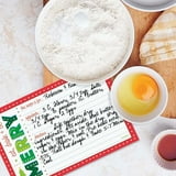 Merry Christmas Recipe Cards - Set of 48 Holiday Index Cards, 4x6", by ...