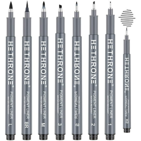 Hethrone Hand Lettering Pens - Micro Pens Calligraphy Pens for ...