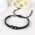 26 Letter Handmade Couple Bracelet Round Length Adjustable Cord ...