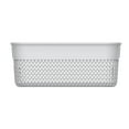Mainstays Woven Plastic Storage Basket - White 10-Quart Wicker Design ...