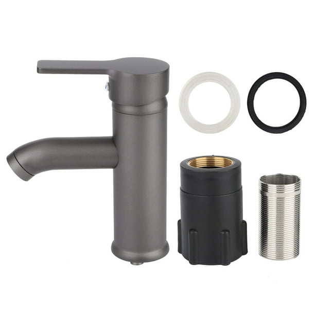 G1/2in Thread Stainless Steel Matte Surface Basin Water Faucet Bathroom ...