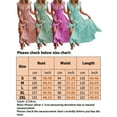 Niuer Womens Hawaiian Beachwear Maxi Dress Floral V Neck Sleeveless