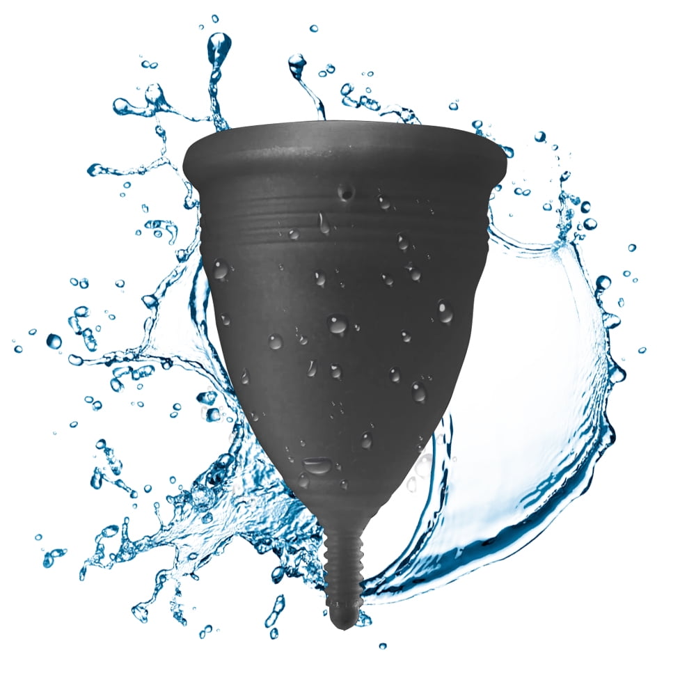 Blossom Menstrual Cup, Reusable Silicone Cups (Large, Black) - Walmart.com