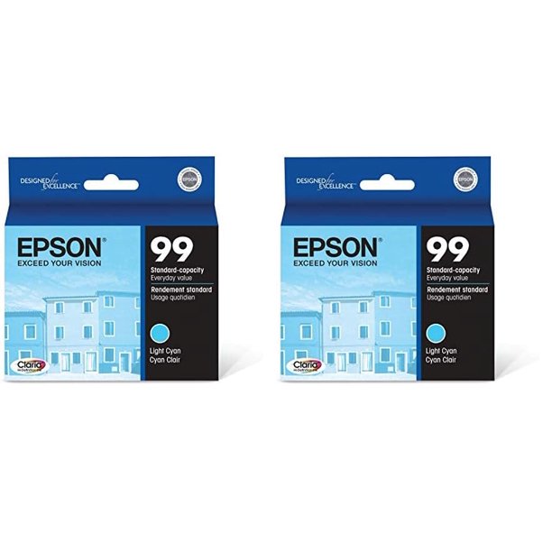 Cartucho de tinta Epson 99 Claria Hi-Definition Light Cyan (T099520-S ...