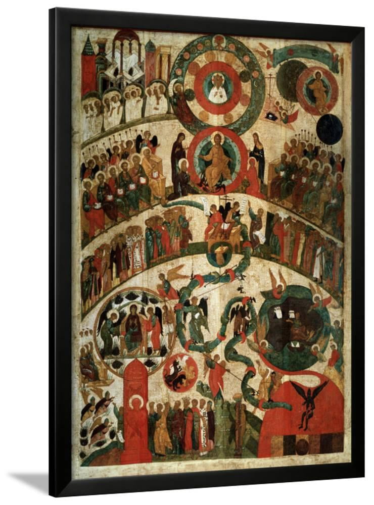 Last Judgement, Novgorod Icon, Religion Framed Art Print Wall Art by ...