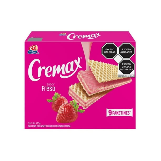 Pack de 12 Galletas Gamesa Cremax Fresa 416 gr Gamesa 416g | Bodega ...